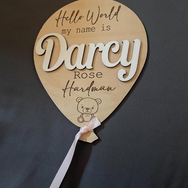Baby Pregnancy Announcement Sign, Baby Scan Wooden Sign, Due Date ...