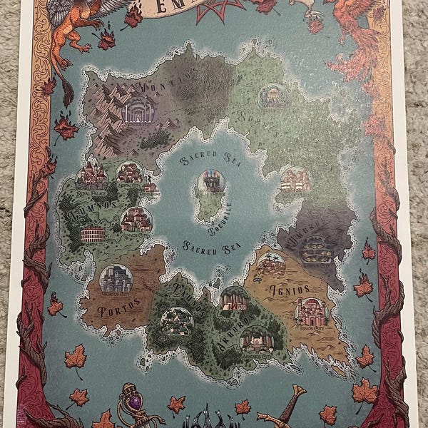 Map of "elfhame" From "the Cruel Prince" - Fan Art Illustration by ...