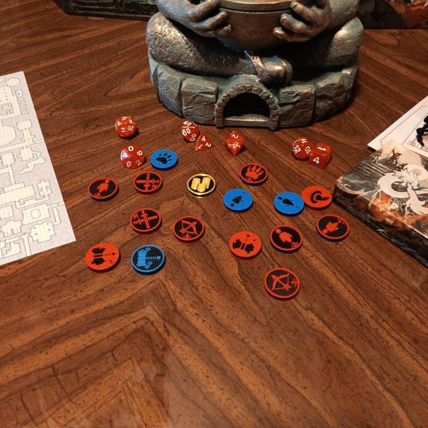 D&D 5e Wizard/sorcerer Spells 3-4 Set De/buff Tokens Character Sheet ...