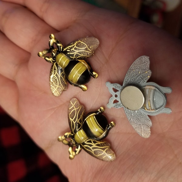 Beautiful Bee Magnets - Set of 3 - Etsy