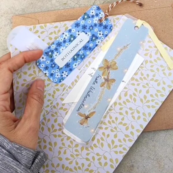 Botanical Card - Pressed Flowers - Real Flowers, Dried - Handmade ...