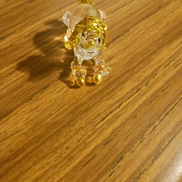 Elephant Tiny Micro Figurines Hand Blown Glass Art Animals Collectible ...