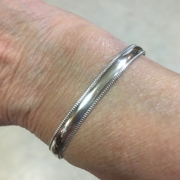 Sterling Silver Cuff Bracelet - Etsy