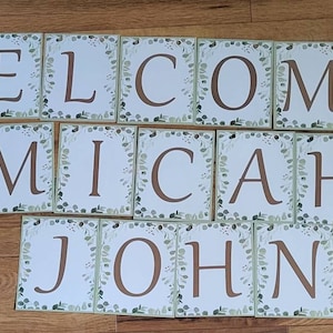 Jungle Welcome Baby Banner, Baby Shower Banner, Jungle Baby Shower ...