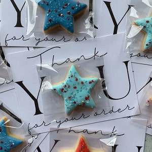 Printable Mini Cookie Card 3.5 X 5 Thank You for Your Order Black and ...