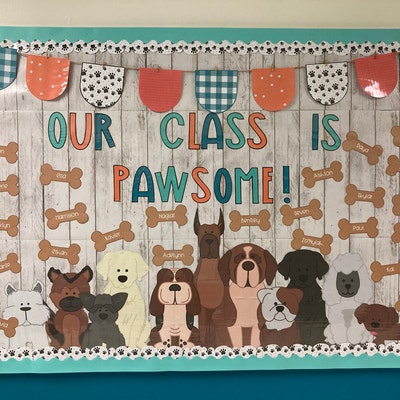 Puppy Love Puppy Bulletin Board Kit - Etsy