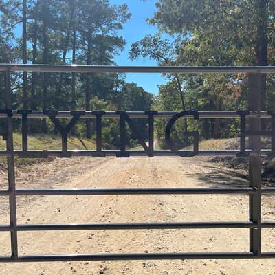 Custom Farm Gate Name Letters - Etsy