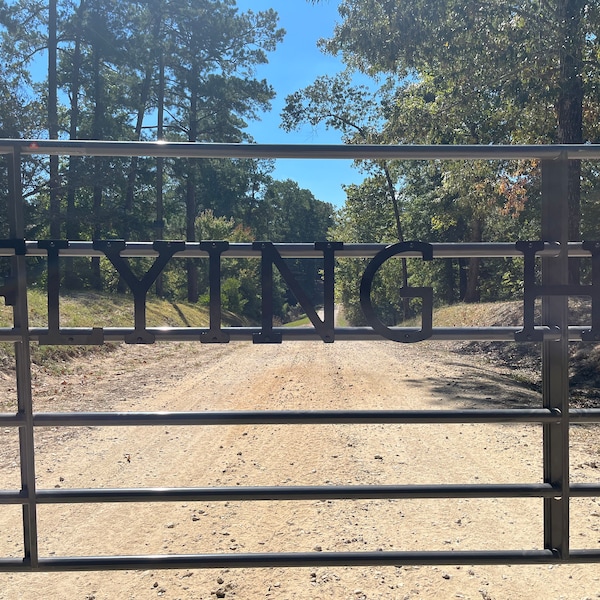 Custom Farm Gate Name Letters - Etsy