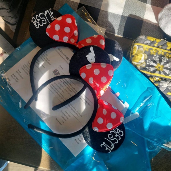 Personalized Mickey or Minnie Ears, Custom Mickey Ears, Personalized ...