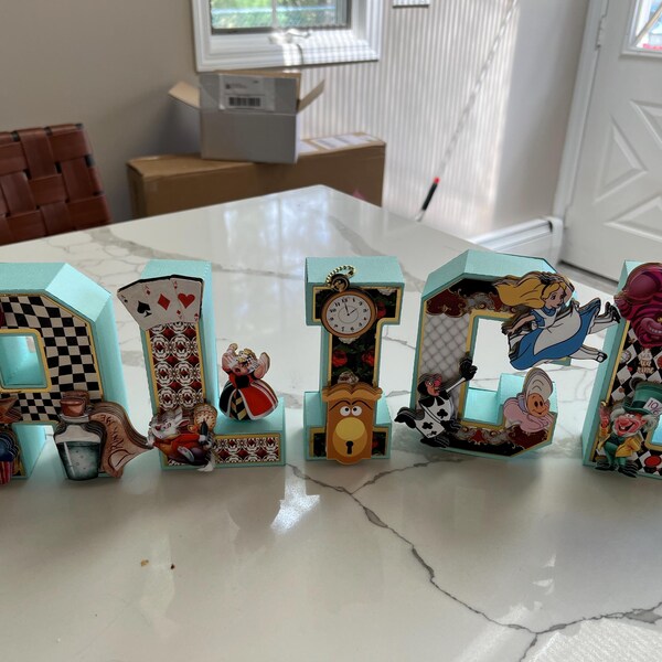 3D Custom Letter, 3D Letter Any Theme, 3D Letter - Etsy