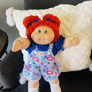 Handmade Overalls for Cabbage Patch Kid 16 Doll Plaid Merry Christmas ...