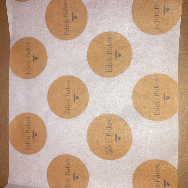 Custom Printed Greaseproof / Baking /food Safe Paper/personalised A3 ...