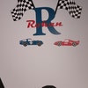 Custom Racing Name Wall Decal for Boys,speedy Race Flag Wall Sticker ...