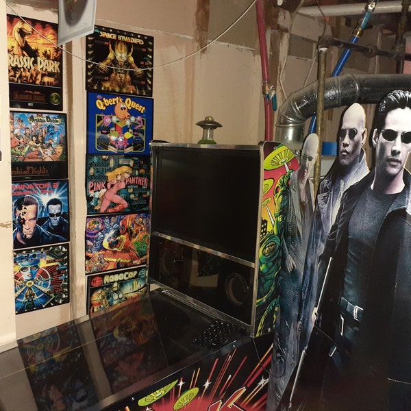 Pinball Pool Pinball Arcade Game Backglass Image on a 8x10 Metal Plate ...