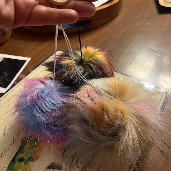Petal Pom, Faux Fur Pom Poms, Faux Fur, Beanie Toppers, Fake Fur Pom ...