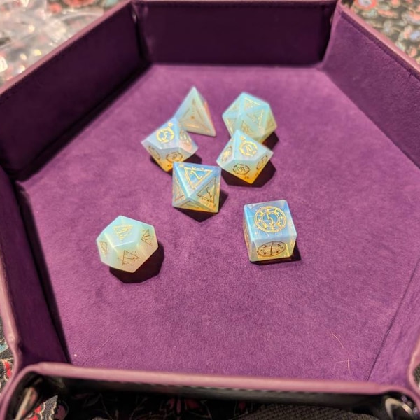 Green Lightning DND D20 Dice, Resin Sharp Edge Dice Set, D&D Dice Set ...