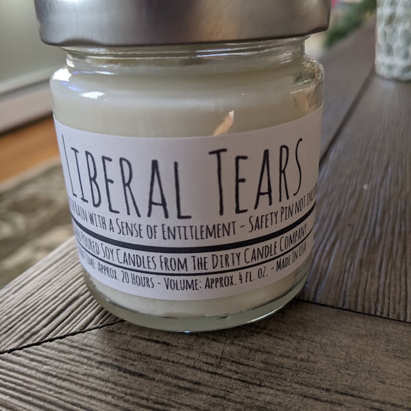 Liberal Tears™ (the Original) Hand-poured Soy Candle - Funny Political ...