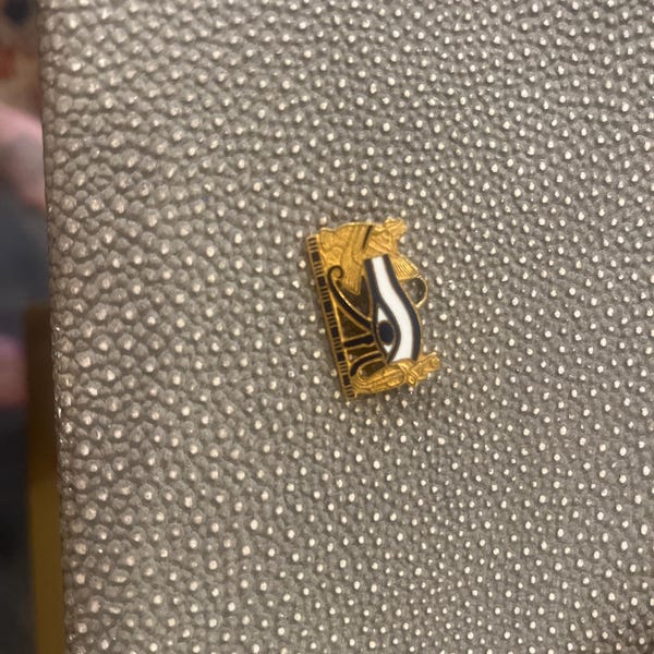 Vintage Galloping Horses Menuki Brooch Pin Sword Fitting Alva Museum ...