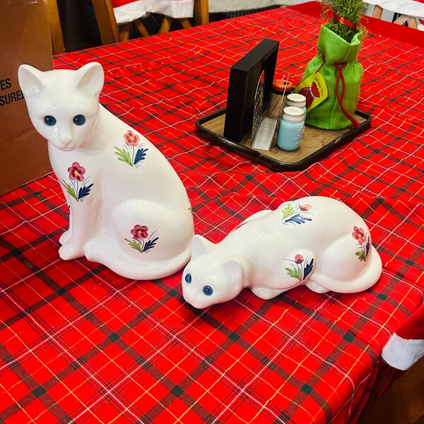 Vintage Ceramic Cow Holstein Cow Dairy Cow Mold Molded Farmhouse ...