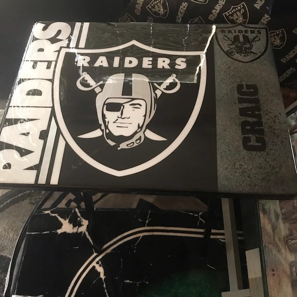 Custom TV Tray NFL Themed Raiders - Etsy