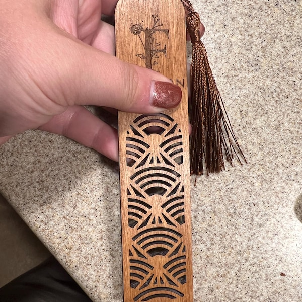 Custom Wood Bookmarks With Tassel, Personalized Wooden Bookmark, Unique ...