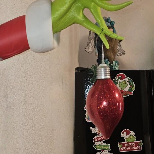 Grinch's Christmas Hand - Etsy