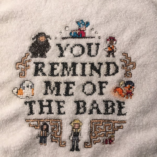Cross Stitch Pattern PDF - You Remind Me of the Babe - Labyrinth Dance ...