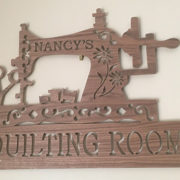 Personalized Sewing Machine Sign, Quilter Gift, Sewer Gift, Retirement ...