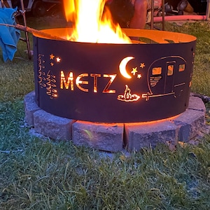 Solid Multipiece Extra Tall Fire Pit Ring 16 Tall - Etsy