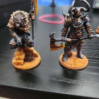 Orc Orog / Half-orc Fighter Barbarian DND Resin 28mm Scale - Etsy