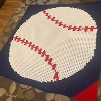 Baseball Afghan C2C Crochet Pattern, Written Row Counts, C2C Graphs ...