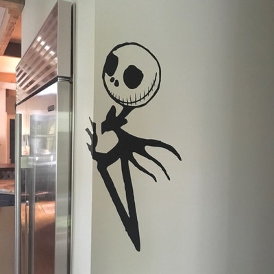 Jack Skeleton Wall Decal for Doorway Apartment Friendly Wall - Etsy