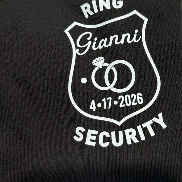 Ring Security Shirt, Ring Bearer Shirt, Wedding Shirt, Bridal Party ...