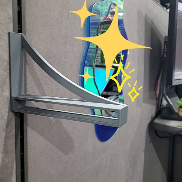Shelf Brackets for Haworth COMPOSE Cubicle Walls, 6" Depth [brackets ...