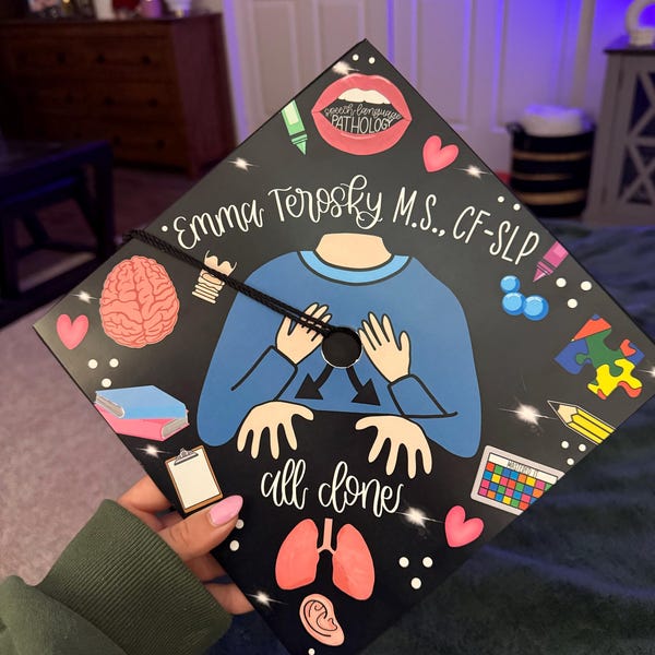 Custom "social Worker" Graduation Cap Topper, Social Work Graduation ...