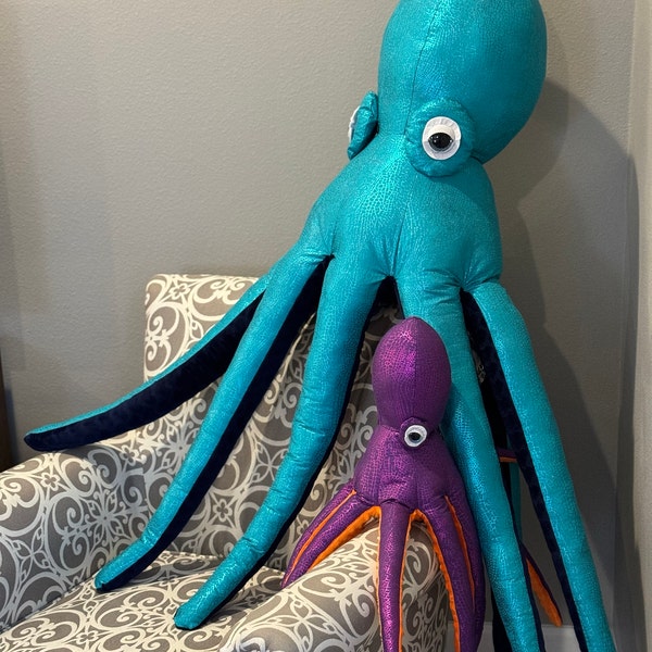 Giant Octopus AND Small Octopus Sewing Pattern Set - PDF - Etsy