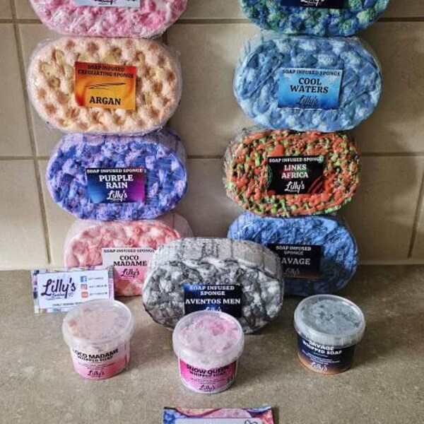 Mini Soap Infused Sponges | up to 3 Weeks Use | Children's Bath and ...