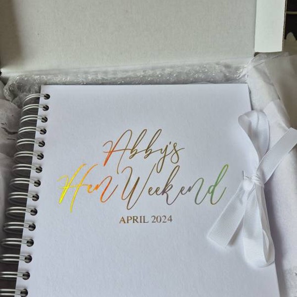 Personalised Hen Party Memory Book, Personalised Scrapbook, Photo Book ...