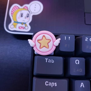 Sunflower Keycap, Kawaii Resin Artisan Key, Cute Keycap, Yellow, Pastel ...