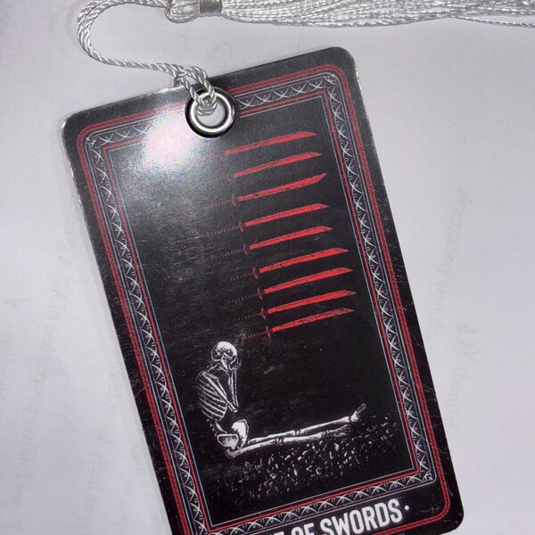 Intuitively Chosen Tarot and Oracle Card Bookmark | Bookish Reader Gift ...