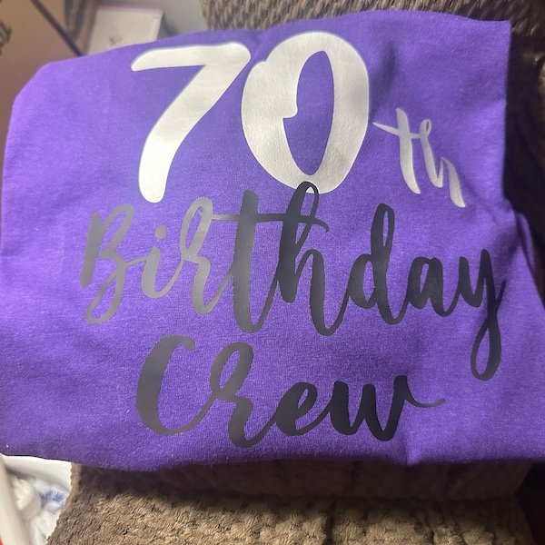 70th Birthday Crew Svg, 70th Birthday Svg, 70th Birthday Squad Svg, 70 ...