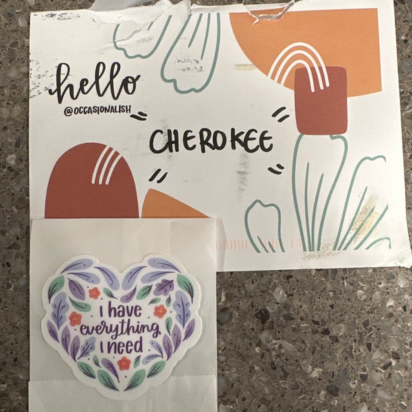 I Have Everything I Need Vinyl Sticker | Manifestation Sticker ...