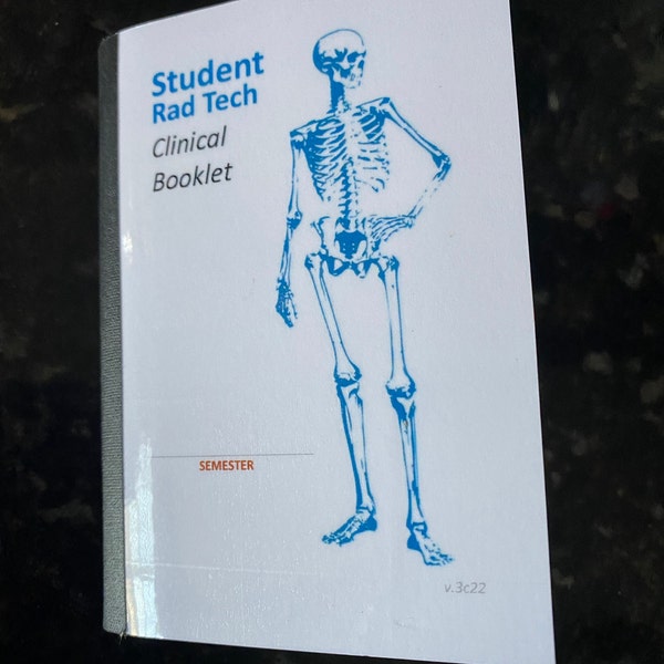 Rad Tech Student Clinical Booklet: Quick Reference Guide (NEW COVER) - Etsy