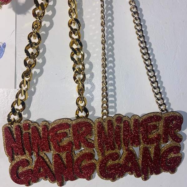 49er Niner Gang Niner Empire Wooden Chains - Etsy