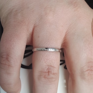 Silver Pattern Band Monet Women's Silver Band Women's Silver Ring ...