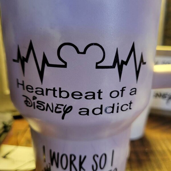 Heartbeat of a Disney Addict Decal | Disney Decal | Disney Heartbeat ...