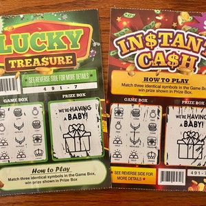 Funny Birthday Card Fake Scratch off Lottery Ticket Prank - Etsy