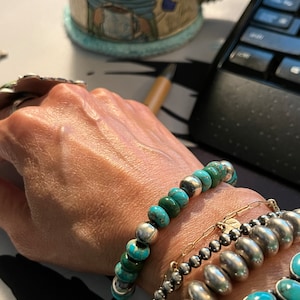 Native American Vintage Elvis Nelson Navajo Green Turquoise Kokopelli ...