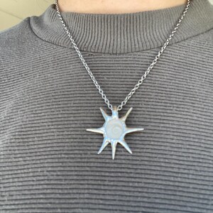 Y2k Grunge Cyber Spiky Heart Necklace, Goth Alt Jewelry, Statement ...