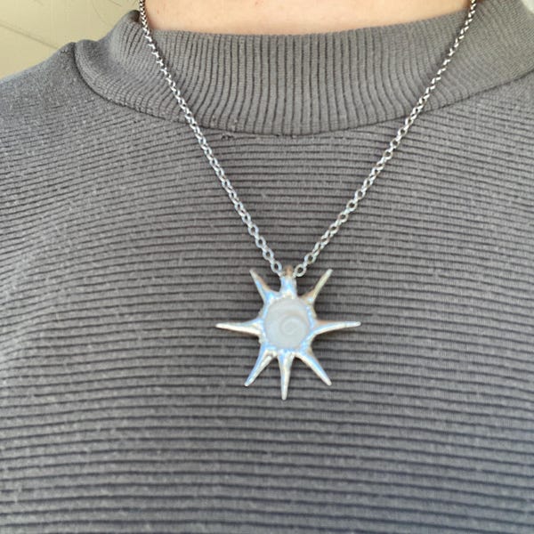 Spiky Heart Pearl Necklace Grunge Alt Goth Y2k Jewelry - Etsy